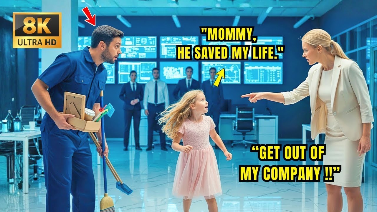 Single Dad Janitor Was Fired By The Billionaire Ceo Then Her Daughter