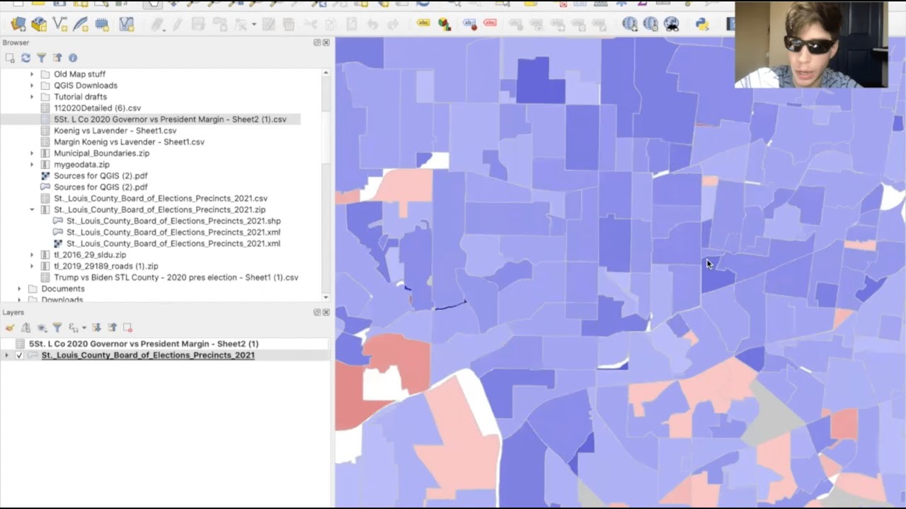 Tutorial Creating A Vote Margin And Partisan Shift Map Youtube