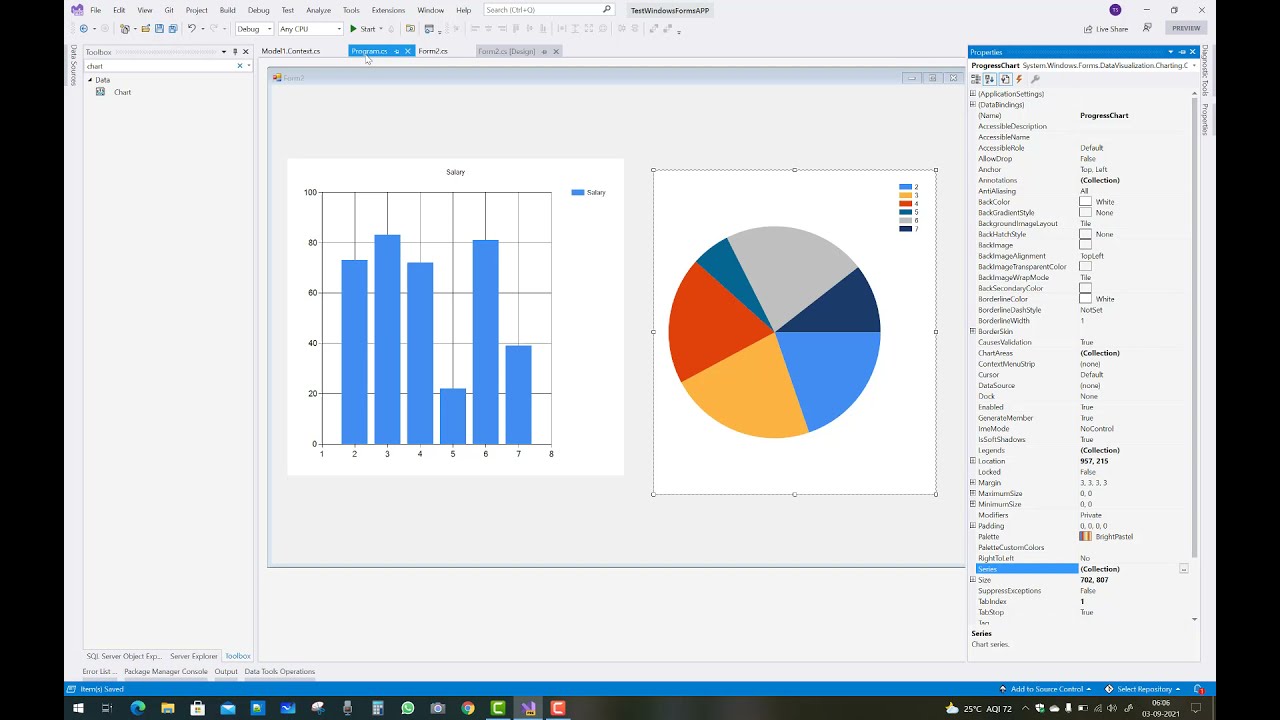 How To Use Chart Control In C Example Of Chart Control Windows Forms