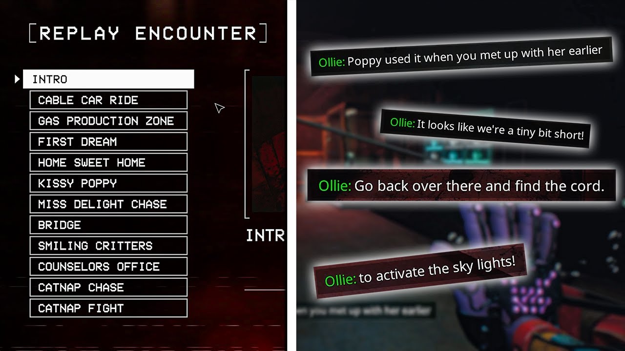 New Ollie Voice Lines Replay Encounter Mode Poppy Playtime