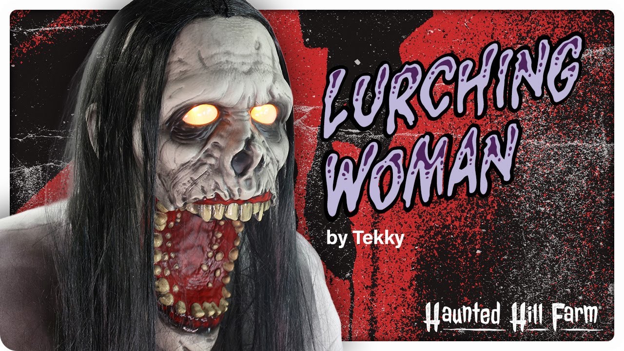 Haunted Hill Farm 5 9 Ft Motion Sensor Lurching Woman Halloween