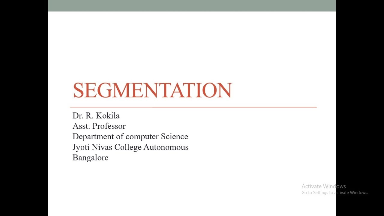 Segmentation Youtube