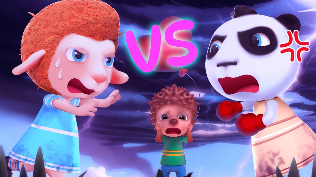 Who Is More Beautiful Dolly Vs Panda Cartoon For Kids Dolly And