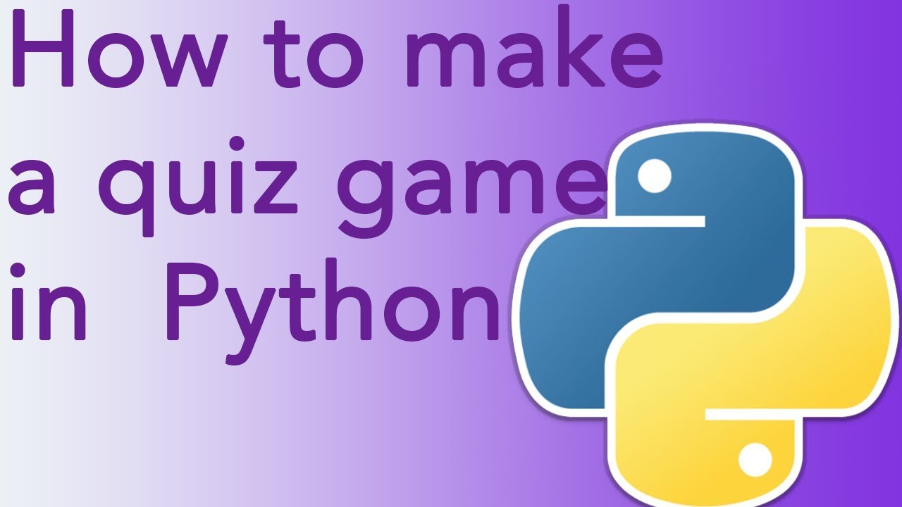 Python Quiz Game Youtube