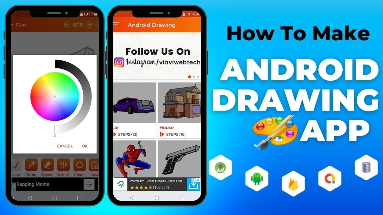 With Source Code How To Make A Drawing App And Painting App In Android