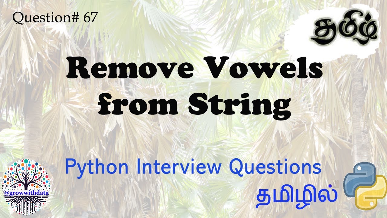 а а а їа ґа їа іаїќ Python Remove Vowels From A String Python Interview