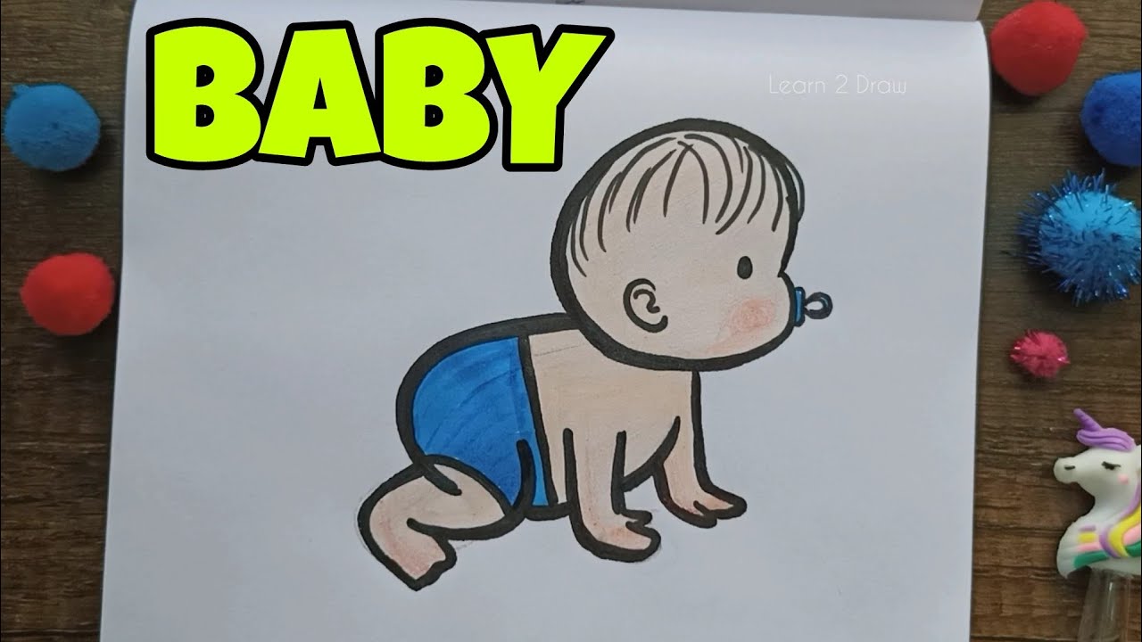 Cute Baby Drawing рџ ќрџ Easydrawing Babydrawing Coloring Youtube