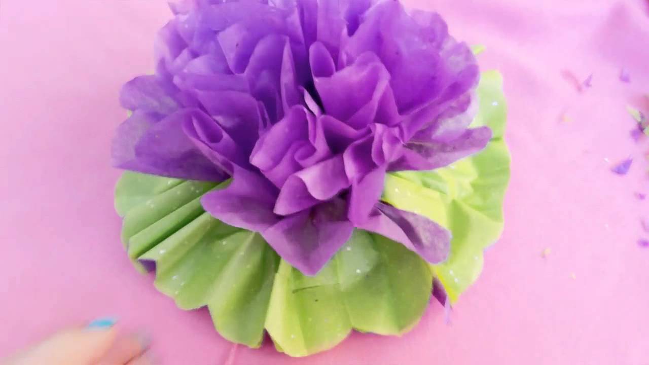 Cómo Hacer Flores De Papel Crepe Youtube