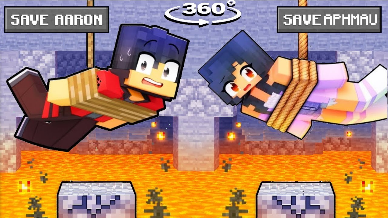 Save Aphmau Or Aaron In Minecraft 360 Youtube