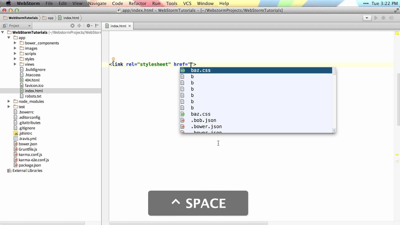 Autocompletion Paths Webstorm Video Tutorial Youtube
