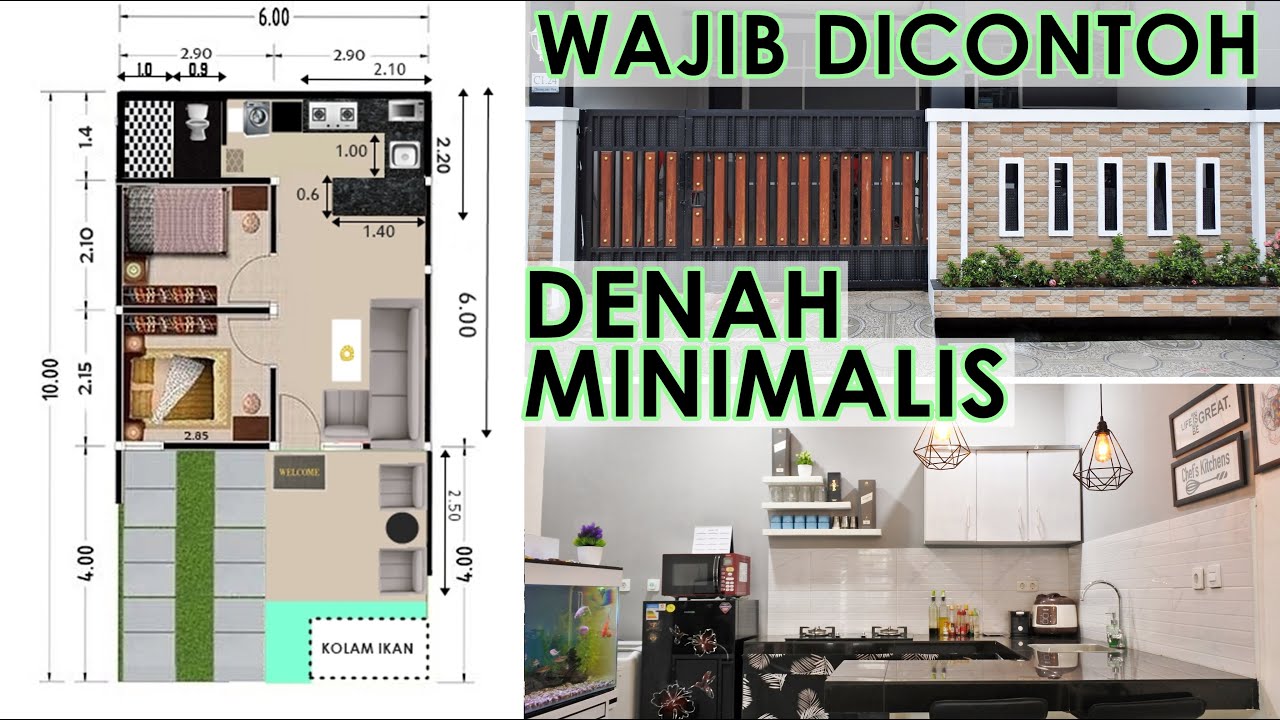 Denah Rumah Type 30 60 Subsidi Modern Minimalis