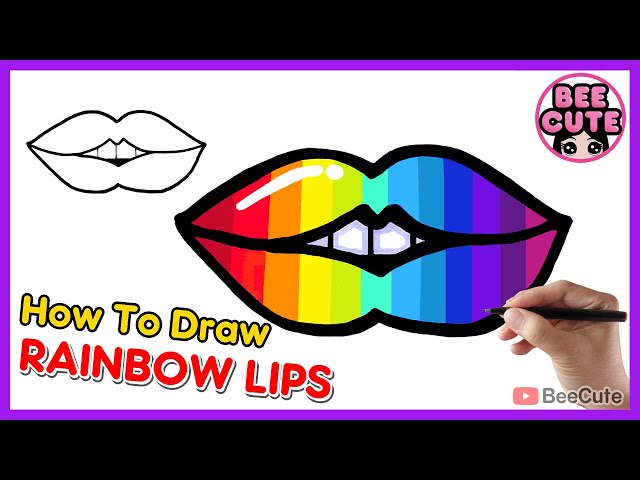 Rainbow Lips Drawing Infoupdate Org