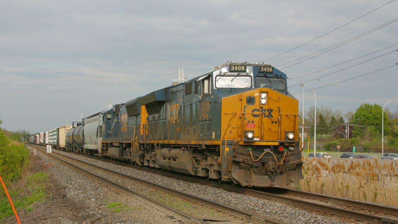 Cn M327 With Csxt 3408 And Csxt 4719 This Will Become Csx M621 Youtube