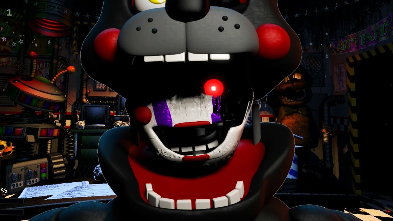 The Marionette Is Inside Of Leftys Mouth Fnaf Ultimate Custom Night