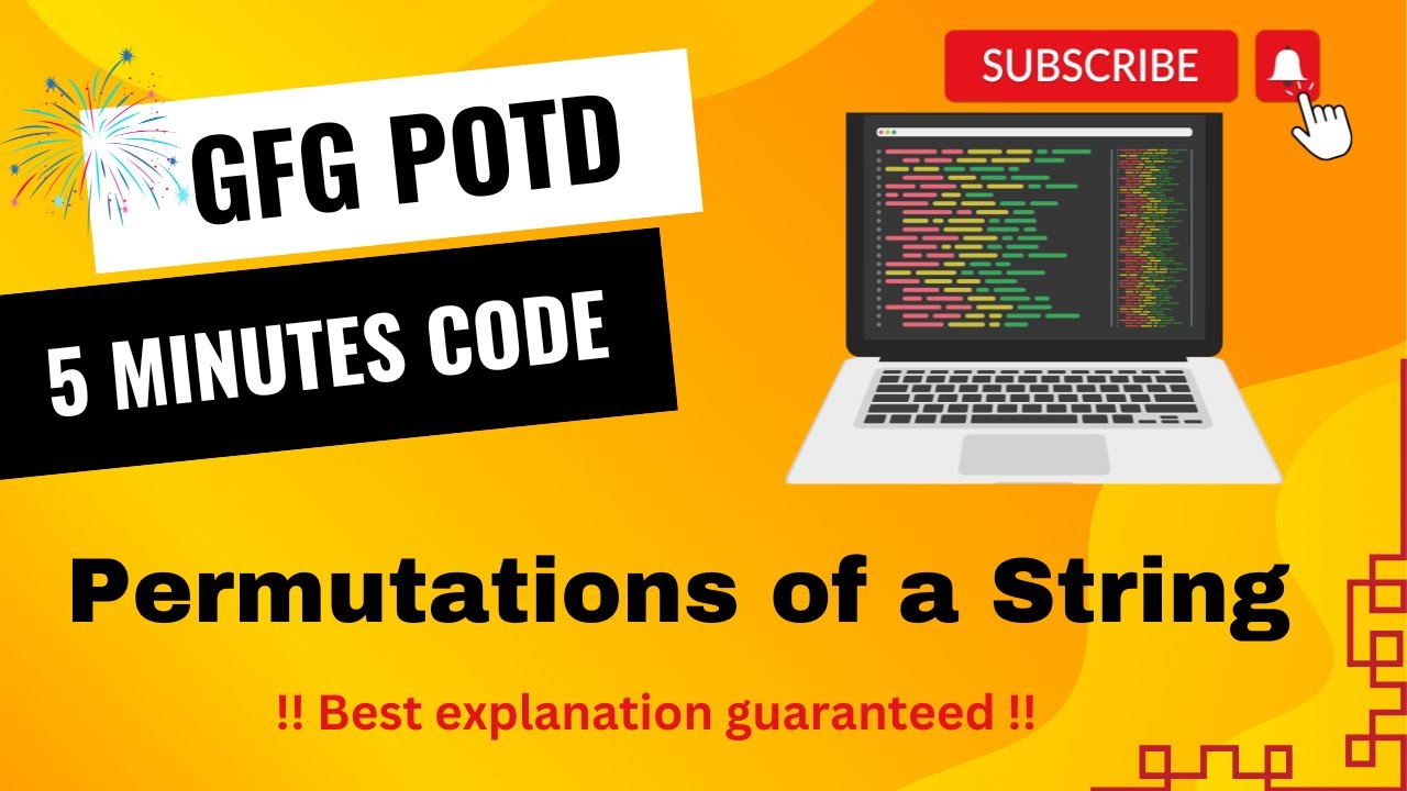 Permutations Of A String Gfg Potd 5 Minutes Code Geeksforgeeks