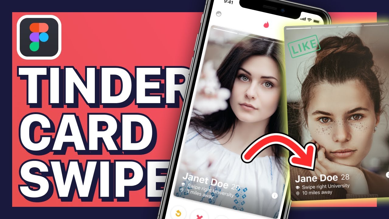 Tinder Card Swipe Figma Advanced Prototyping Youtube
