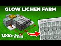 Simple 1 21 Automatic Glow Lichen Farm Tutorial In Minecraft Bedrock ...