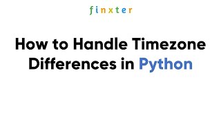 Handling Multiple Timezones In Python Neuralnine Mp3 Mp4 Download
