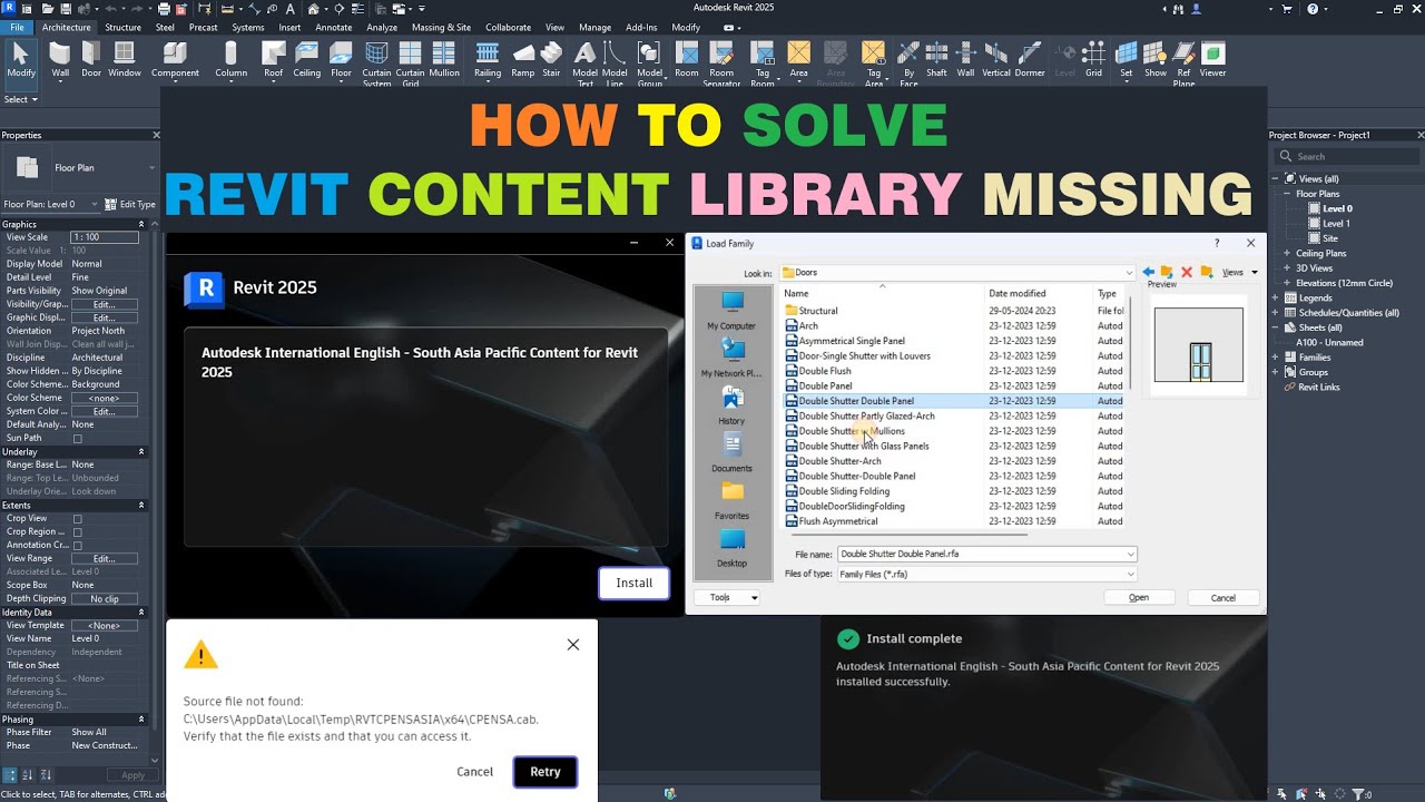 Revit Content Library Missing Youtube