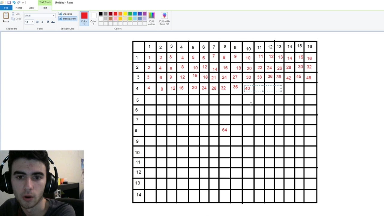 Multiplication Table Tutorial Youtube