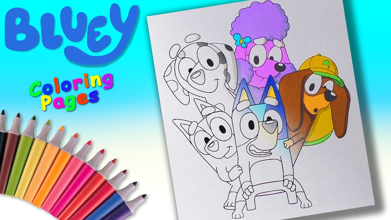 Bluey Snickers Coloring Pages