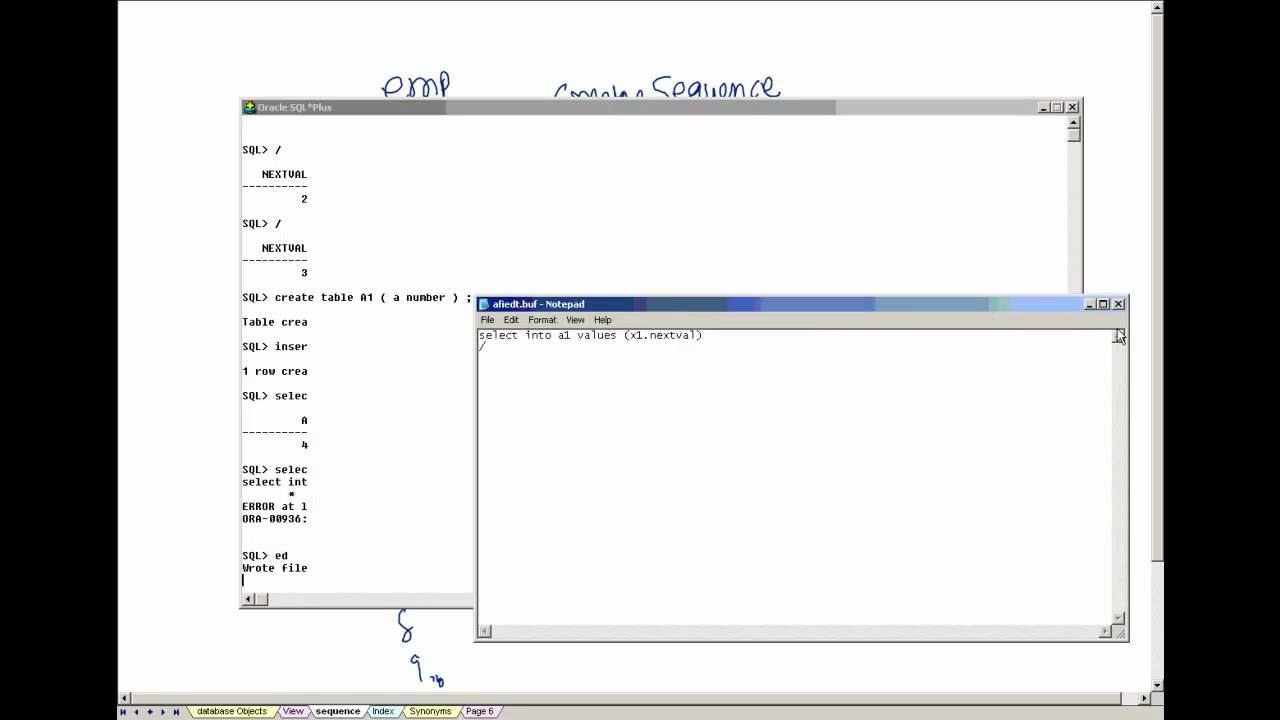 Database Objects Youtube