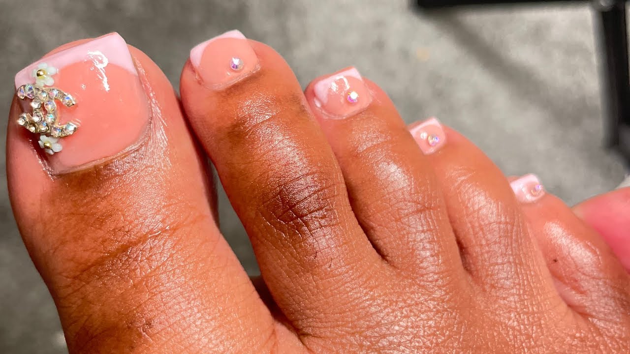 Acrylic Toe Tutorial French Tips Chanel How To Do Acrylic Toes