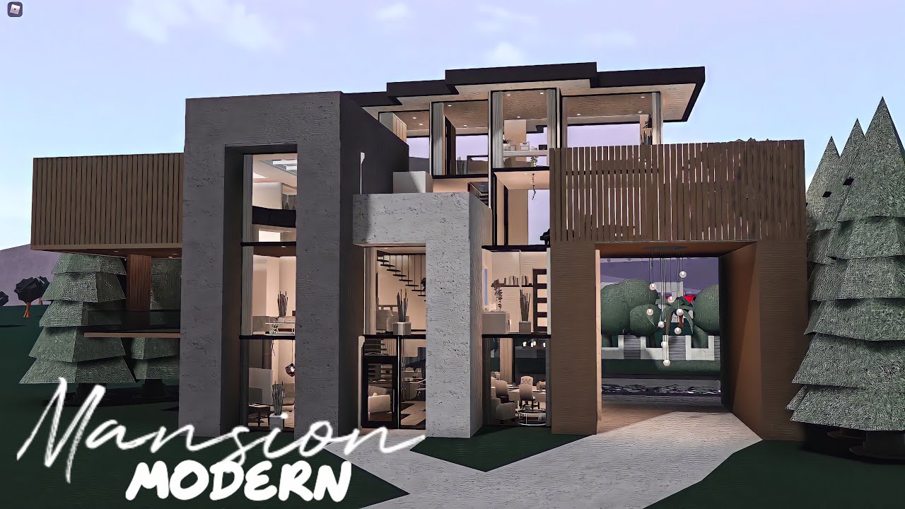 Bloxburg Mansion Modern House House Build Youtube