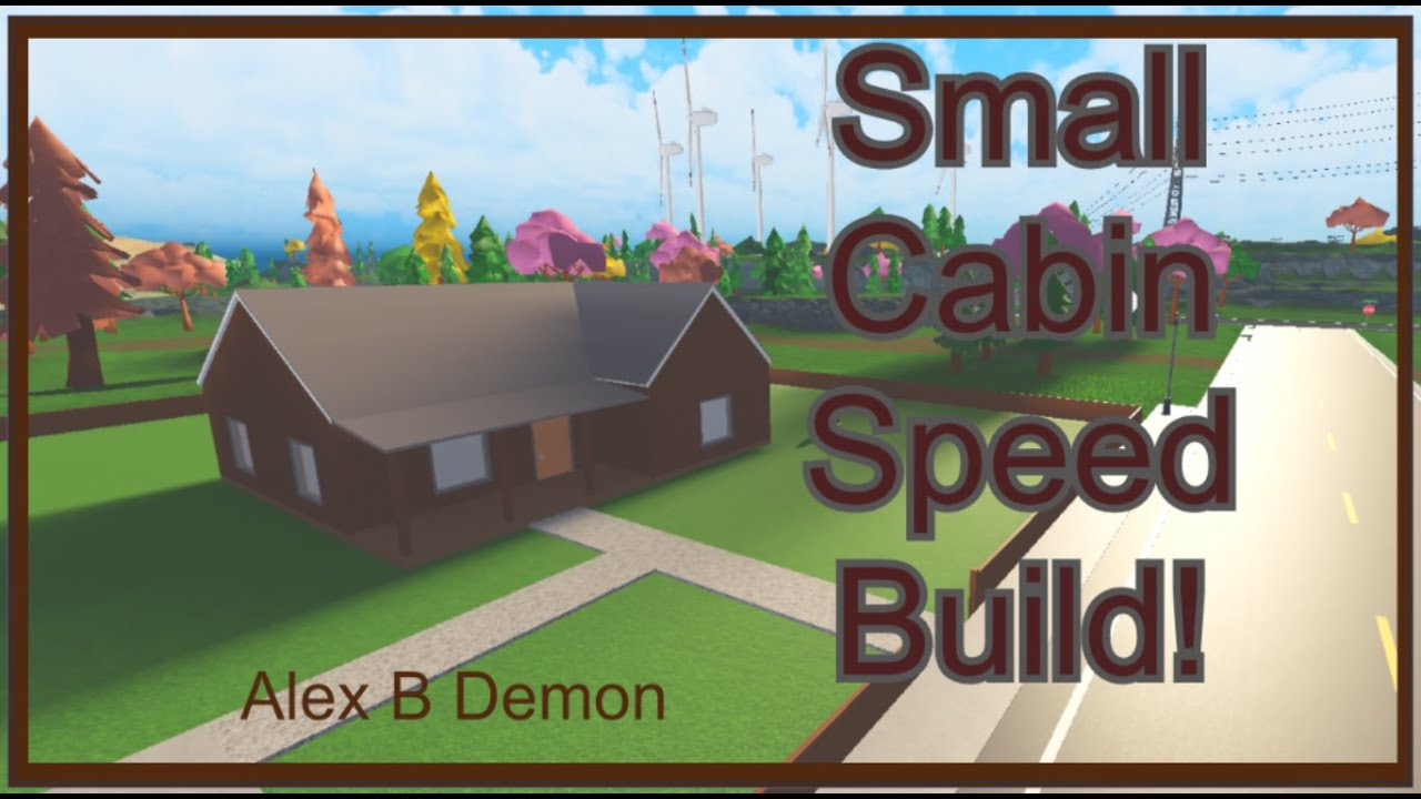 Small Cabin Speed Build Rocitizens Roblox Youtube