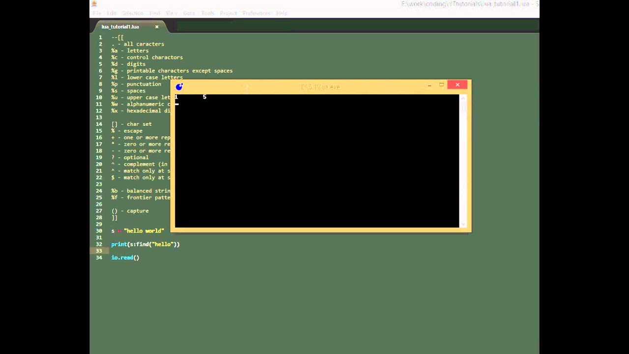 Lua Tutorial 18 The String Library Part 1 Youtube