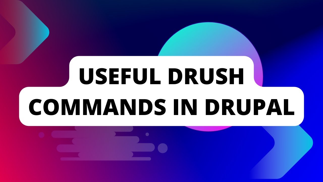 Drush Commands In Drupal Youtube