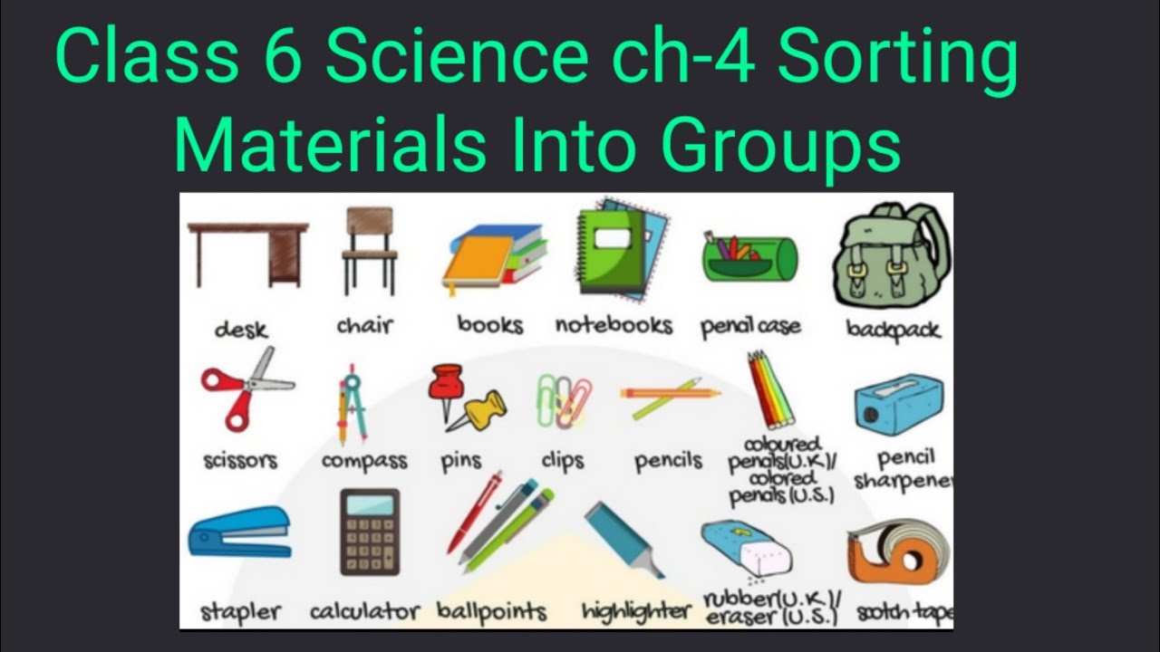 Sorting Materials Into Groups Worksheet