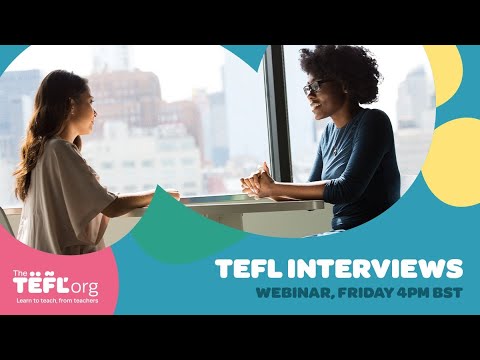 Live Webinar Tefl Interviews Youtube