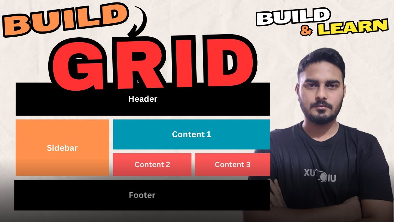 Build Layout With Grid Grid Layout Tutorial Youtube