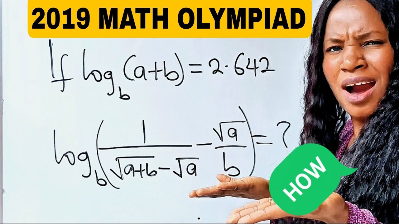 A Nice Math Olympiad Logarithmic Surdic Question How To Solve For Log