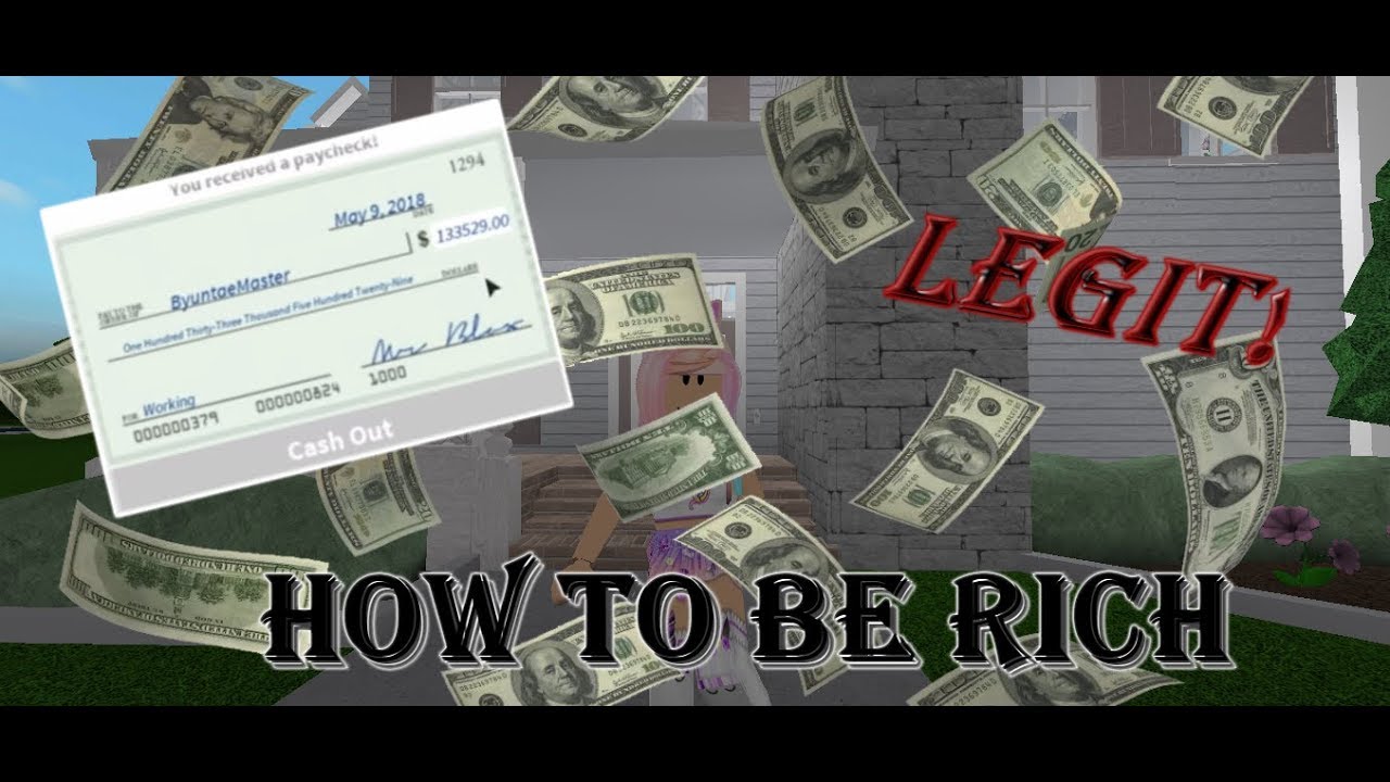 How To Get Rich In Bloxburg Easy Tips Youtube