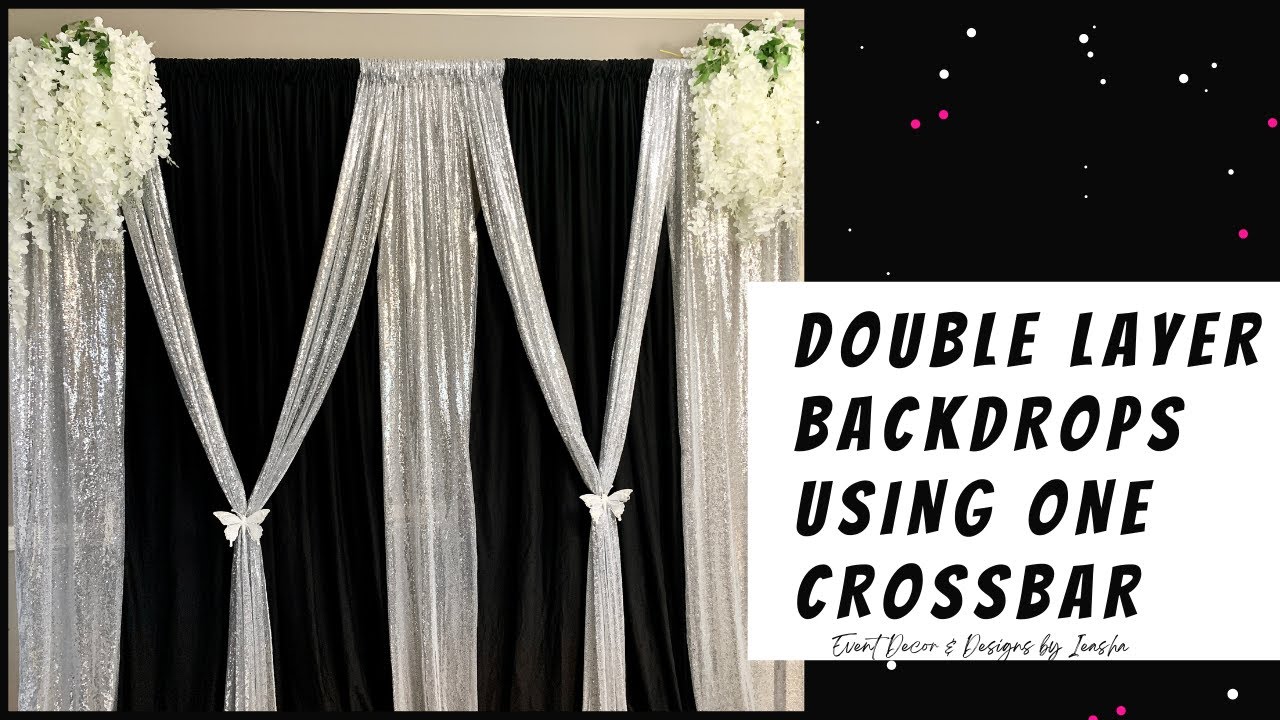 How To Create A Double Layer Backdrop Using One Crossbar Backdrop