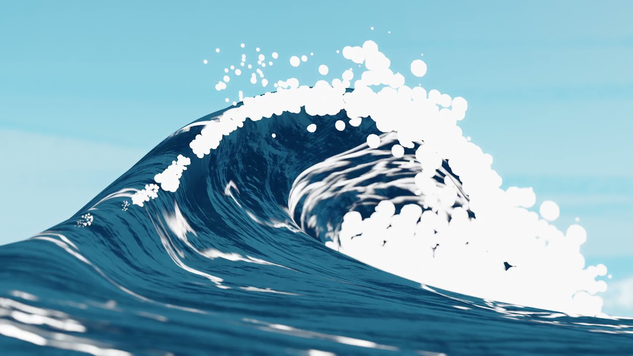 Blender Cartoon Wave Animation Youtube