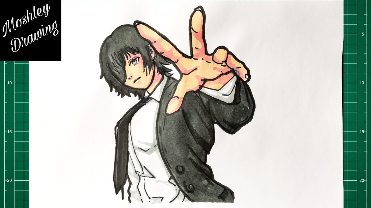 How To Draw Himeno From Chainsaw Man Youtube