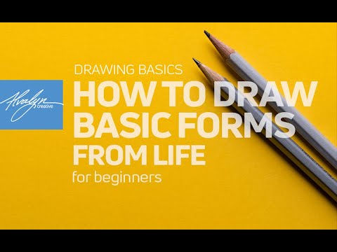How To Draw Basic Forms From Life Beginner Youtube