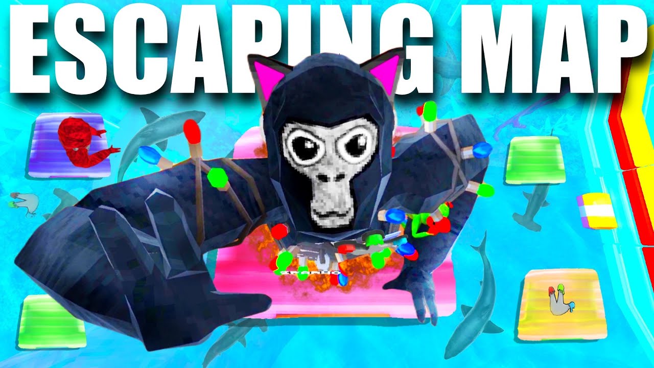 Using Bouncy Houses To Escape The Map Gorilla Tag Youtube