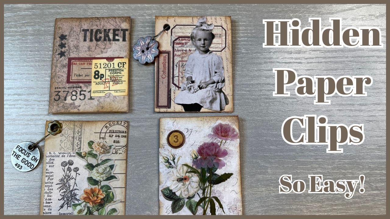 Hidden Paper Clip Tutorial Youtube