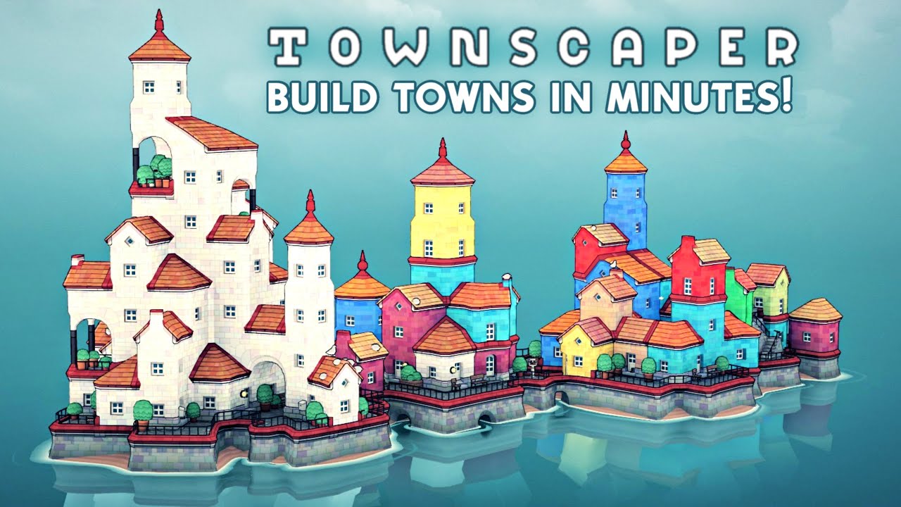 Townscaper New Town Builder Game Review Youtube