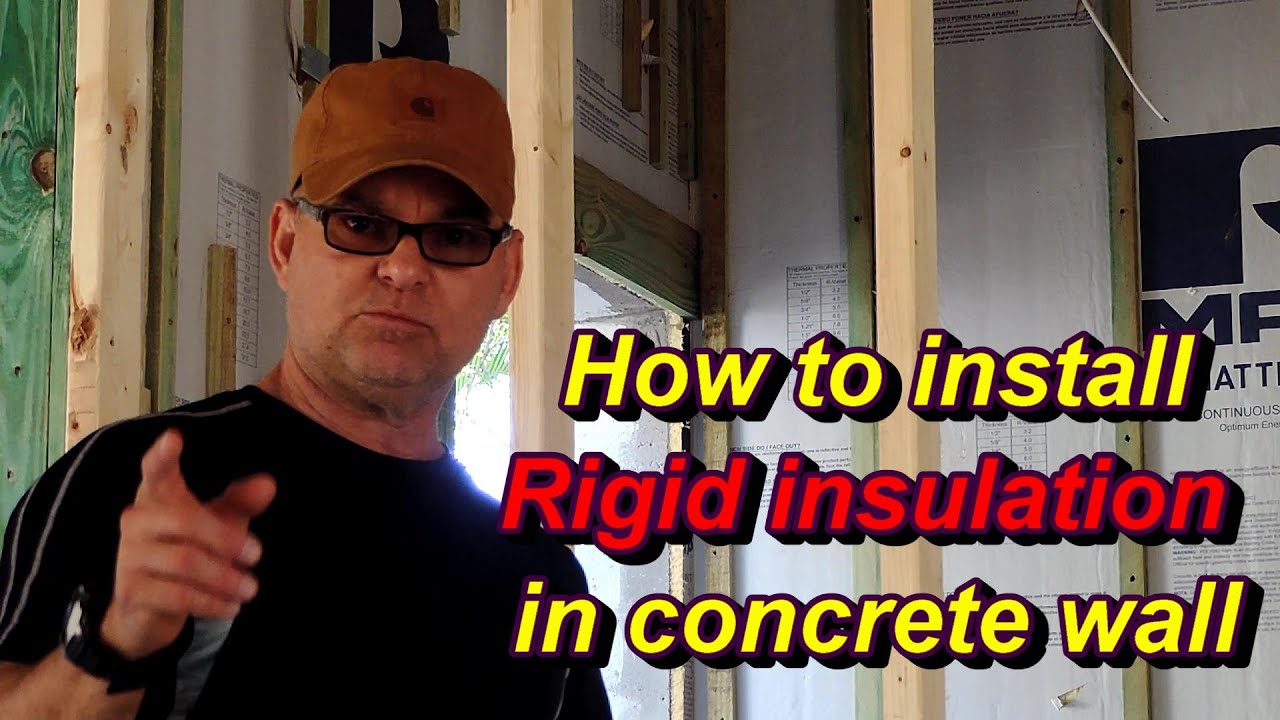 Rigid Insulation R5 In Concrete Block House Youtube