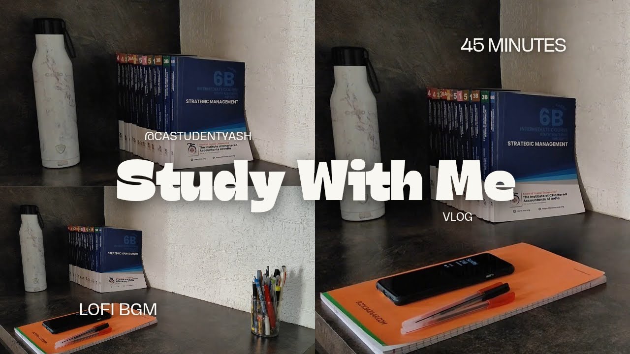 Study With Me 45 Minutes Lofi Bgm Timer Youtube