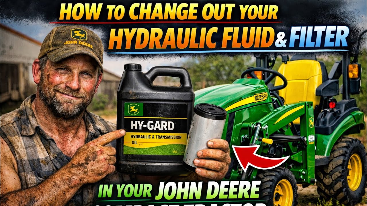 How To Change Out Your Hydraulic Fluid Filter On John Deere Tractor