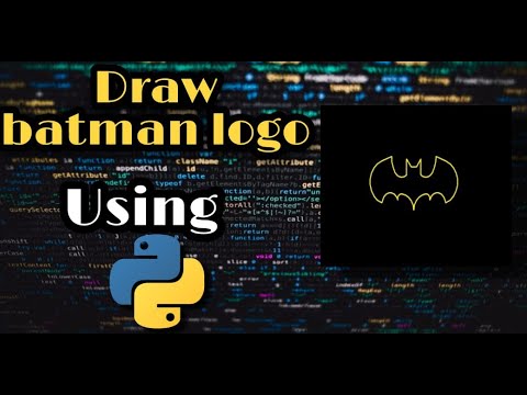 Draw Batman Logo Using Python Turtle Youtube
