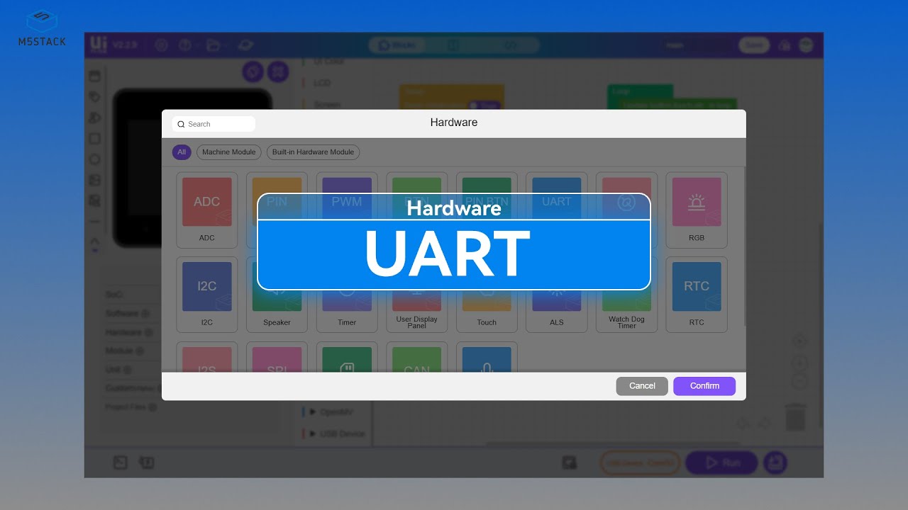 Uiflow2 Basic Tutorial Uart Youtube