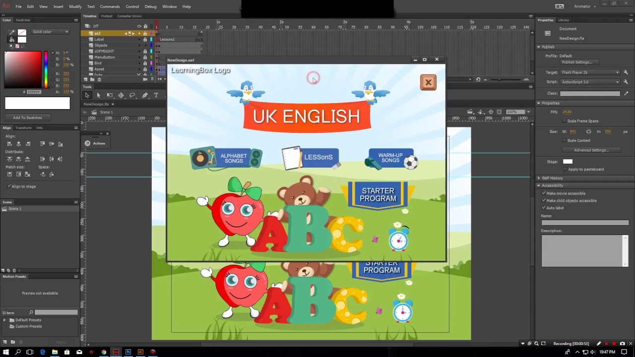 Actionscript 3 Tutorial Next Frame Button Youtube