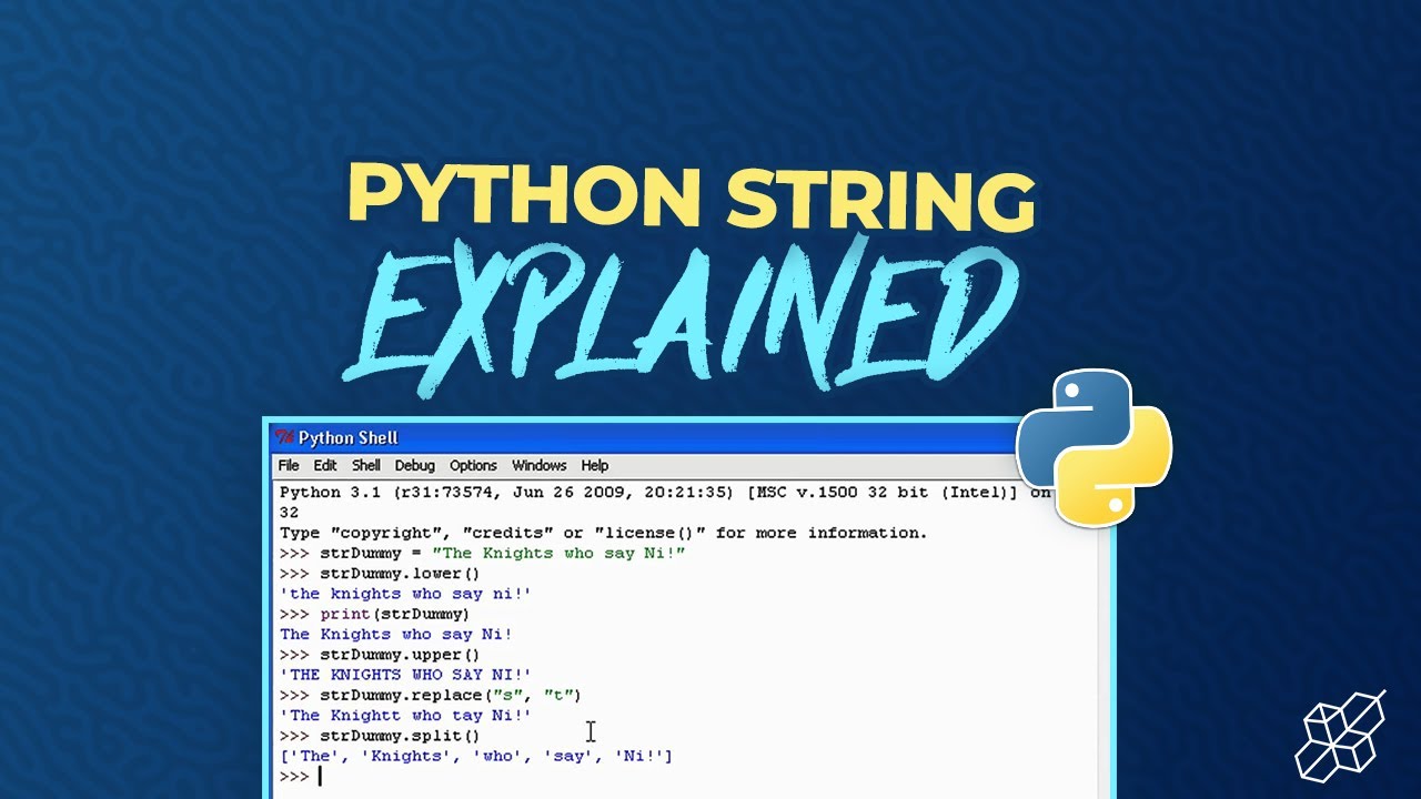 Python Strings Explained For Beginners Learn Python Methods Youtube